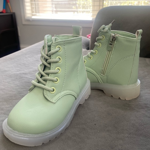 Shoes | Sage Green Little Girl Boots | Poshmark